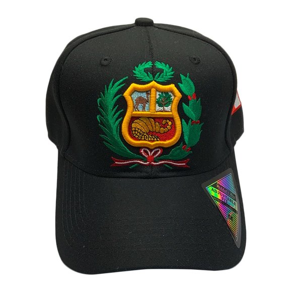 Peru | Accessories | New Peru Embroidery Coat Of Arms Shield Mens ...